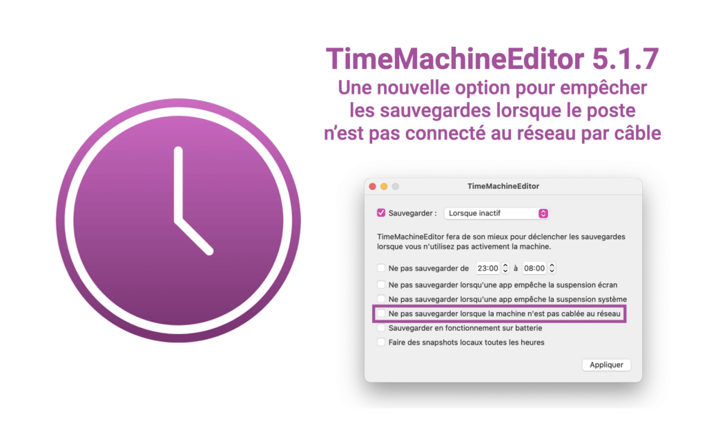 TimeMachineEditor 5.1.7 pour contrôler ses sauvegardes – Ex Calibra